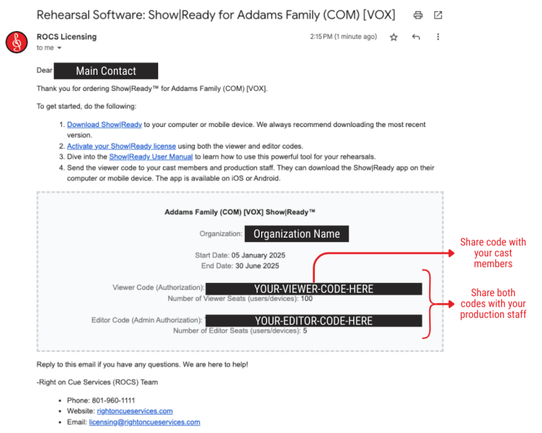 How to Use Show|Ready - Right on Cue Services Right on Cue Services