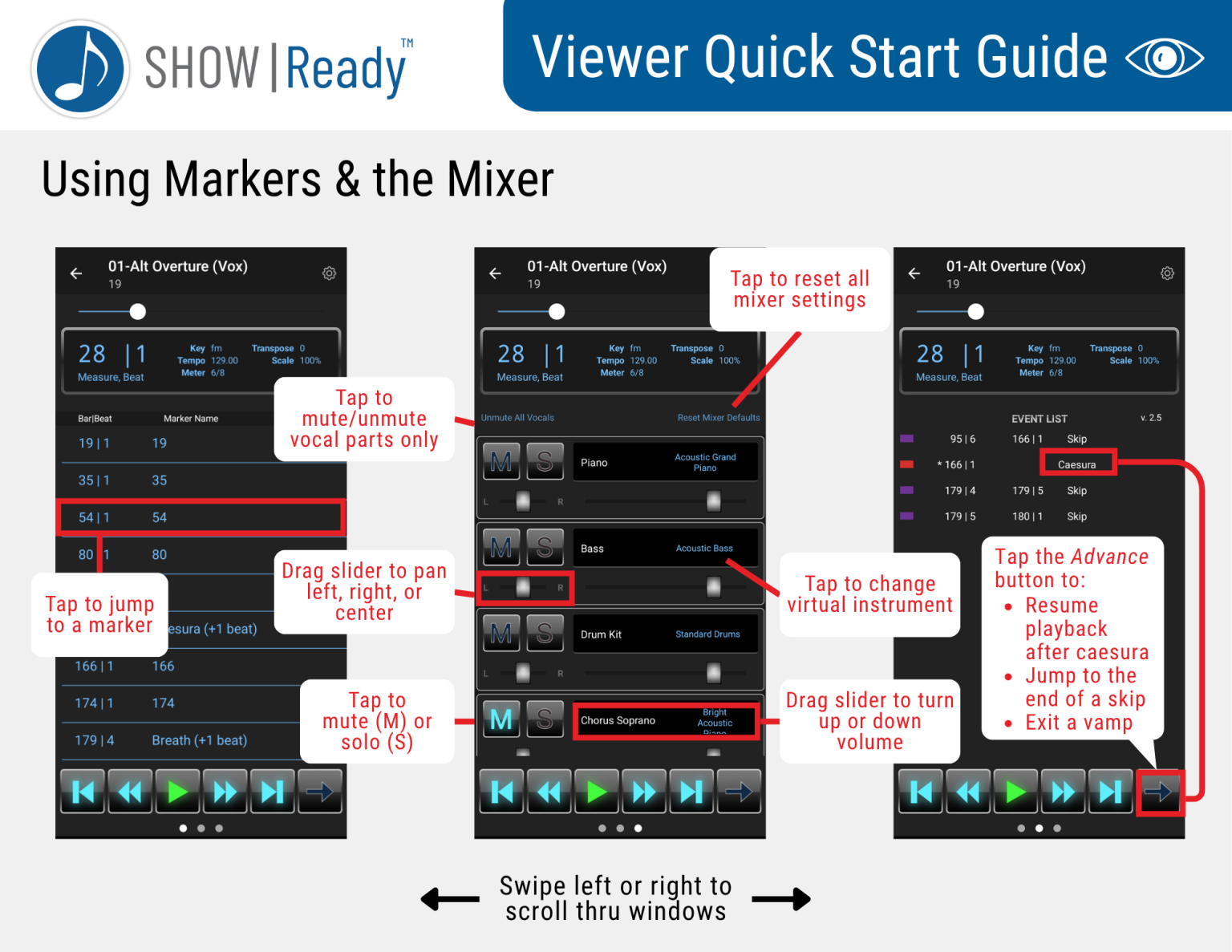 Show|Ready Quick Start Guides - Right on Cue Services Right on Cue Services